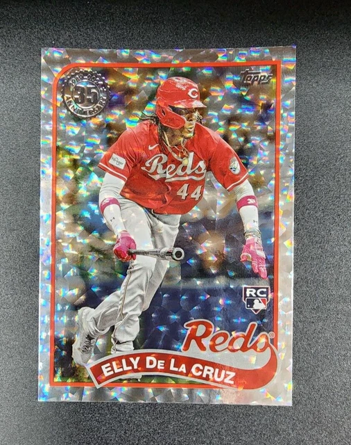 CARTA ROOKIE 2024 Topps Baseball Elly De La Cruz Mega scatola lamina incrinata #89B-69 EUR 22,46 ...