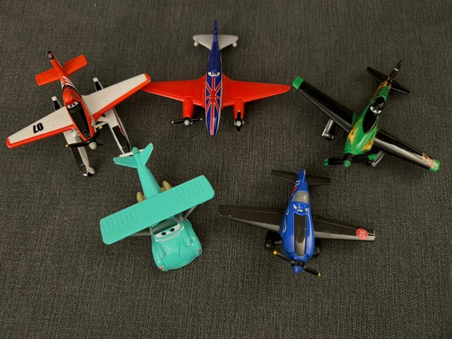 DISNEY PIXAR PLANES Cars MATTEL 1:55 Skipper Ripslinger Bulldog Bundle ...