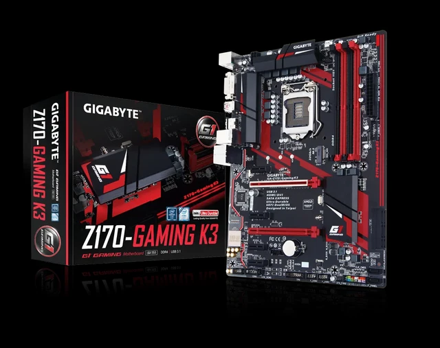 GIGABYTE GA-Z170-GAMING K3 LGA1151 Skylake Motherboard with Backplate IO Shield £99.99 - PicClick UK