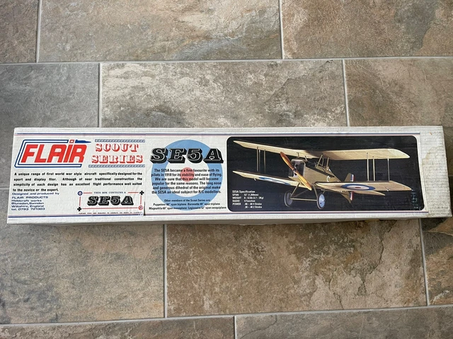 FLAIR SCOUT SERIE SE5A 53" Spannweite RC Flugzeug Bausatz WWI Warbird ...