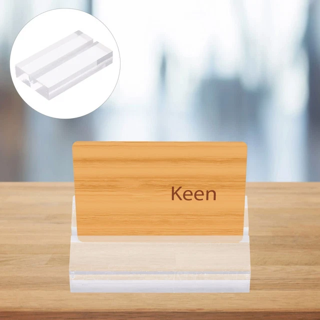 16 PCS COCKTAIL Menu Holder Table Acrylic Number Holders Card Clear ...