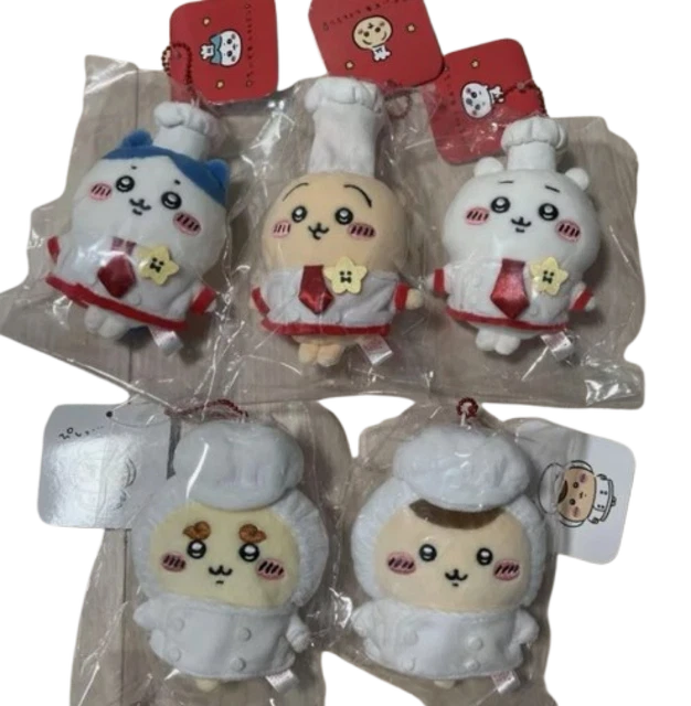 CHIIKAWA RESTAURANT COOK Mascot Plush Hachiware Usagi Kurimanju Shisa ...