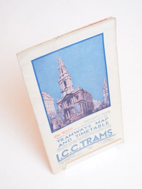 TRAMWAY LCC TRAMS Map & Guide November 1930 The Strand £25.00 - PicClick UK