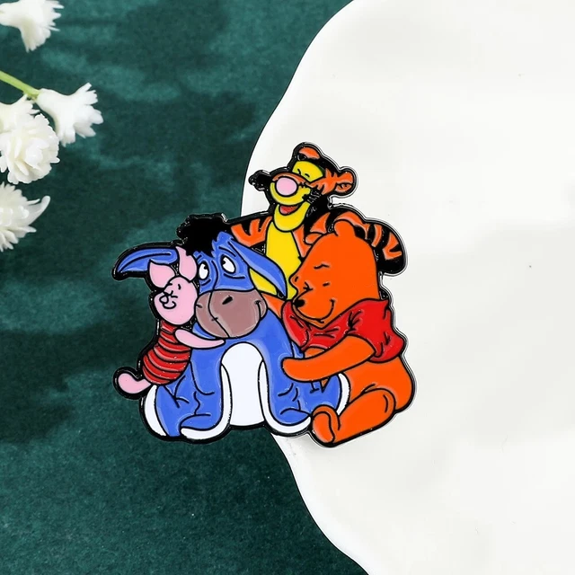 DISNEY'S WINNIE THE Pooh Tigger Eeyore And Piglet Enamel Lapel Pin ...