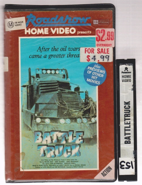 RARE BETA VIDEO Tape BATTLE TRUCK Clamshell Ex-Rental Betamax Roadshow Home $100.00 - PicClick AU