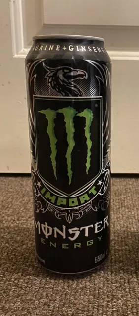 Monster Energy Drink Import 550ml Resealable Lid Full Sealed Rare £40