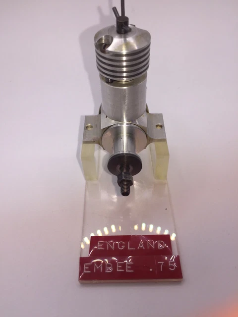 VINTAGE RARE ENGLAND Embee .75 cc Diesel Model Airplane Engine, NICE ...