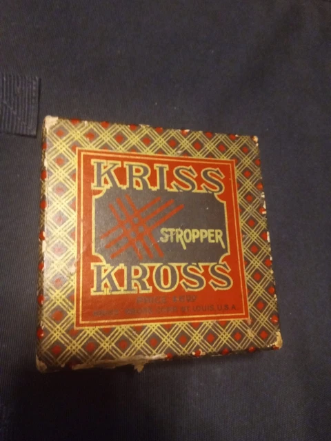 VINTAGE 1920S KRISS Kross Stropper Razor Blade Mechanical Sharpener ...