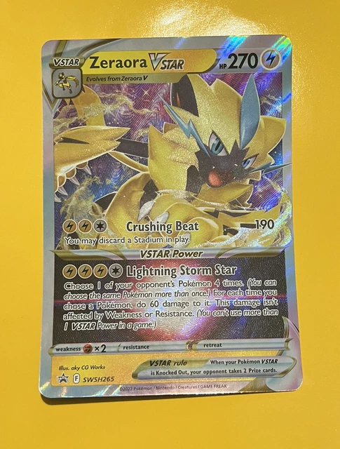 POKÉMON TCG JUMBO Zeraora VSTAR - Black Star Promo SWSH265 £5.00 ...
