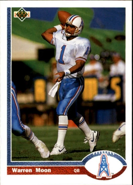1991 UPPER DECK Warren Moon Houston Oilers Card # 256 état neuf EUR 1 ...