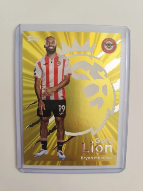 TOPPS PREMIER LEAGUE 2026 Bryan Mbeumo Gold Lion Brentford GL4 EUR 14 ...