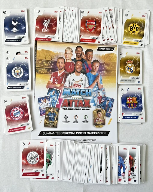 TOPPS MATCH ATTAX Champions League 25/26 alle 1-315 Basiskarten ...