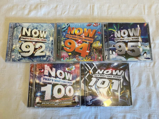 NOW THAT'S WHAT I Call Music 92, 94, 95, 100 & 101 CD's: 5 Album Bundle ...