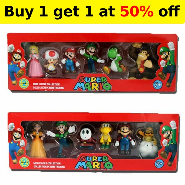 MULTIPLE STYLES PVC Super Mario Bros Action Figure Toys Dolls Luigi ...