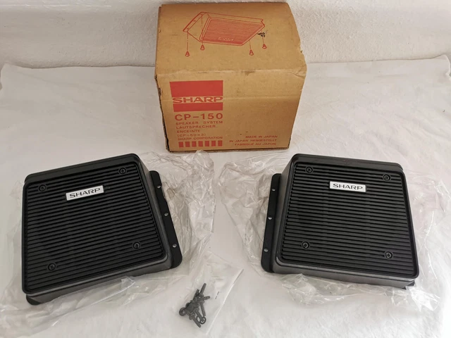 SHARP CP-150 SPEAKER System Loudspeakers PAIR Stereo Speakers Car 1979 ...