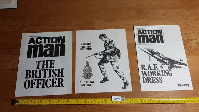 VINTAGE PALITOY ACTION man x3 leaflets inc RAF working dress 679 £9.00 ...