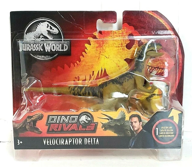 JURASSIC WORLD DINO Rivals Attack Pack Velociraptor Dinosaur Delta Fast ...