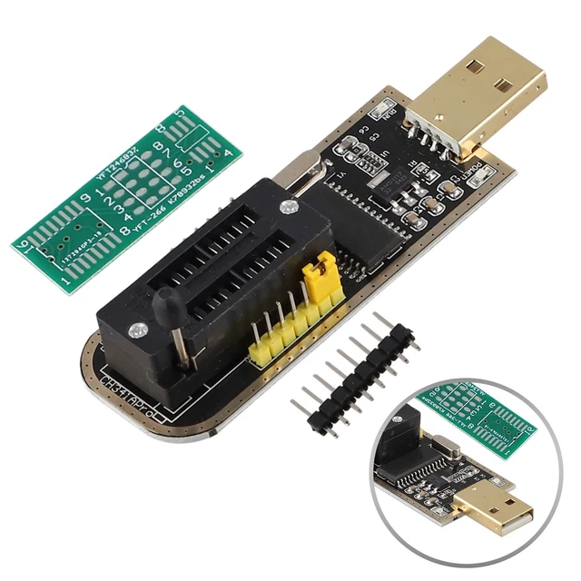 HIGH PERFORMANCE USB Programmer CH341A STC Flash Microcontroller Board ...