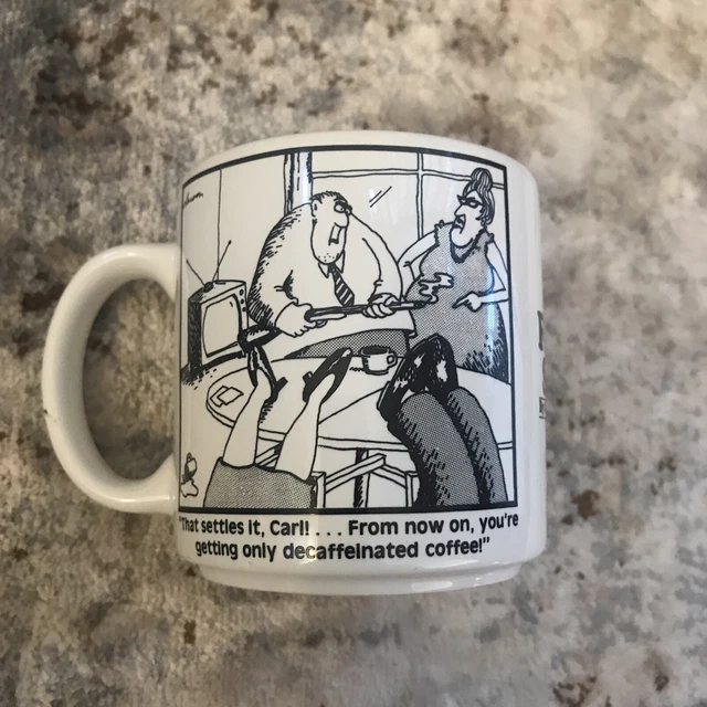 THE FAR SIDE Larson From Now On You're Getting Decaffeinated Coffee Mug ...