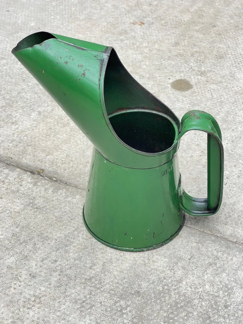 MID CENTURY VINTAGE Tin Pint Size Oil Jug Can £15.00 - PicClick UK