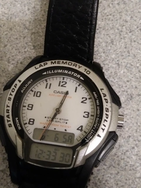 VINTAGE CASIO WS-300 Dual time Watch $75.00 - PicClick CA