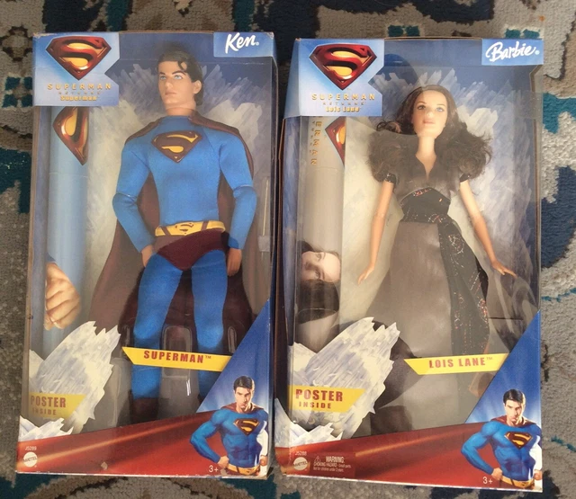 ENSEMBLE MATTEL BARBIE Superman Retours Barbie As Lois Lane & Ken As ...