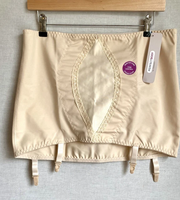 DAMART PERFECT BODY Firm Control 4 Suspender Girdle UK L 38” £8.99 ...