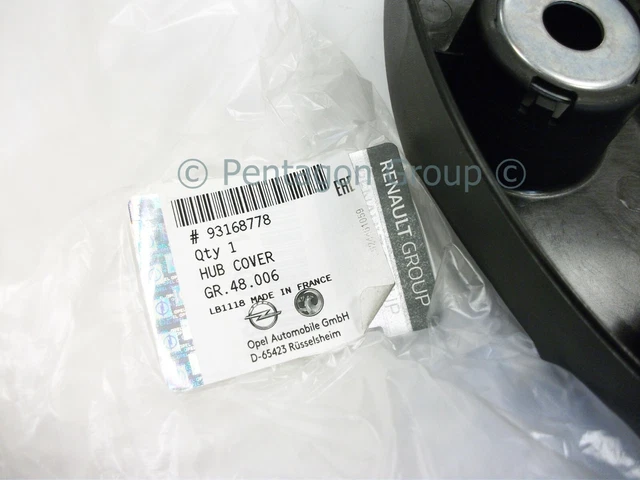 GENUINE VAUXHALL MOVANO B 2010-> Hub Centre Cap Wheel Trim Cap Cover ...
