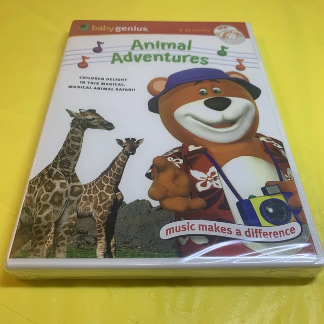 BABY GENIUS ANIMAL Adventures DVD W/Bonus CD $8.00 - PicClick CA