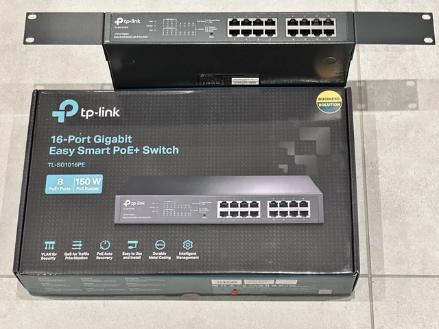 TP-LINK 16-PORT GIGABIT Easy Smart Ethernet PoE+ Switch (TL-SG1016PE) £99.00 - PicClick UK