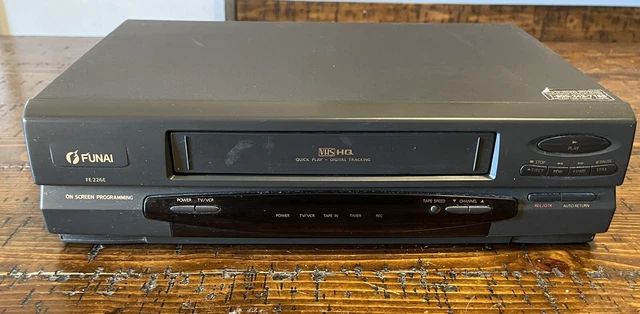 FUNAI VCR VHS Video Cassette Player Recorder FE226E Tested And Working ...