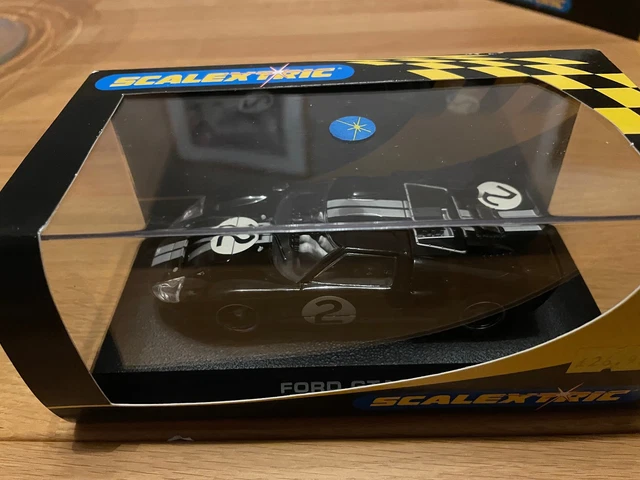 SCALEXTRIC C2463 FORD GT40 Mk2 1966 Le Mans Black #2 1:32 Scale Slot ...