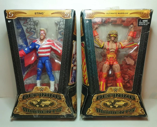 WWE WRESTLING STING & Ultimate Warrior Mattel Elite Defining Moments ...