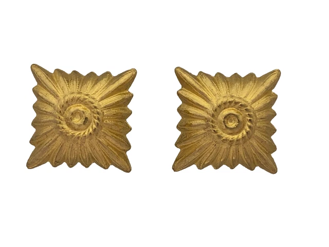 WWII GERMAN ARMY Wehrmacht Gold Gilt rank pips stars. Large for ...