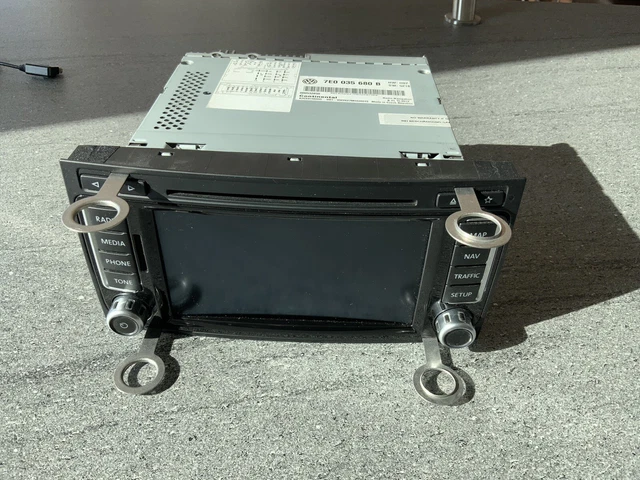 VW RNS 510 Radio original Volkswagen T5.2 Continental Navi mit Code 7E0035680 B £263.81 ...