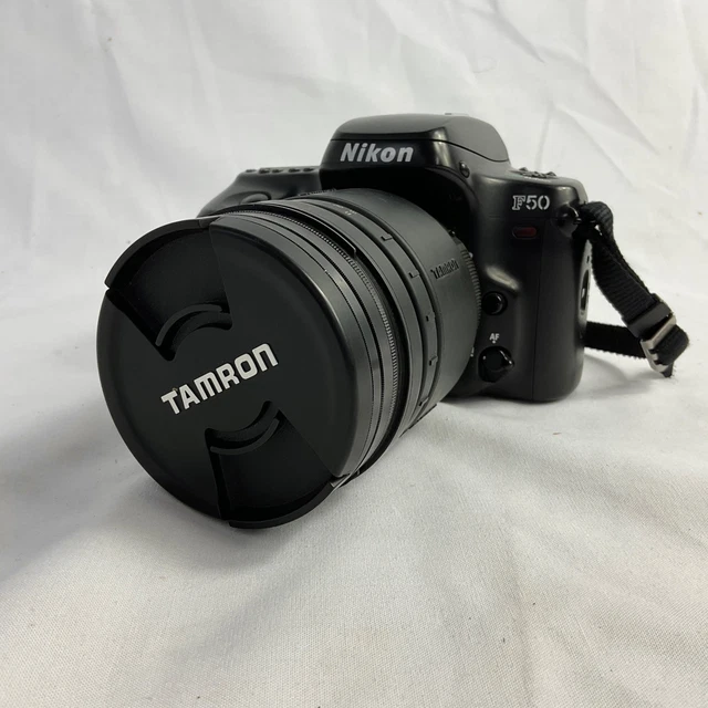 NIKON F50 FILM Camera With Tamron Aspherical 28-200mm Lens- Tested (A1 ...