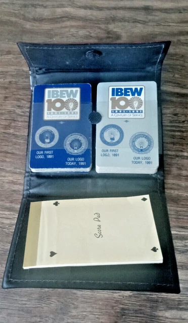 VINTAGE 2 DECKS IBEW Playing Cards 100th Anniversary 1891-1991 In ...