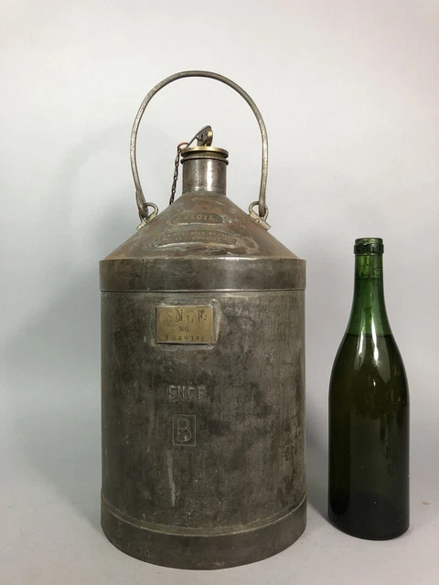 ANCIEN GRAND BIDON DE GASOIL de cheminot CHEMINS DE FER EUR 69,90 ...