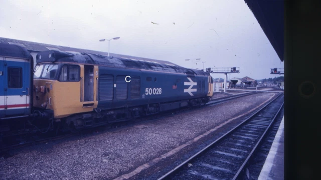 ORIGINAL 35MM BRITISH Railway B.r Slide - Class 50 50028 At Exeter 1986 ...