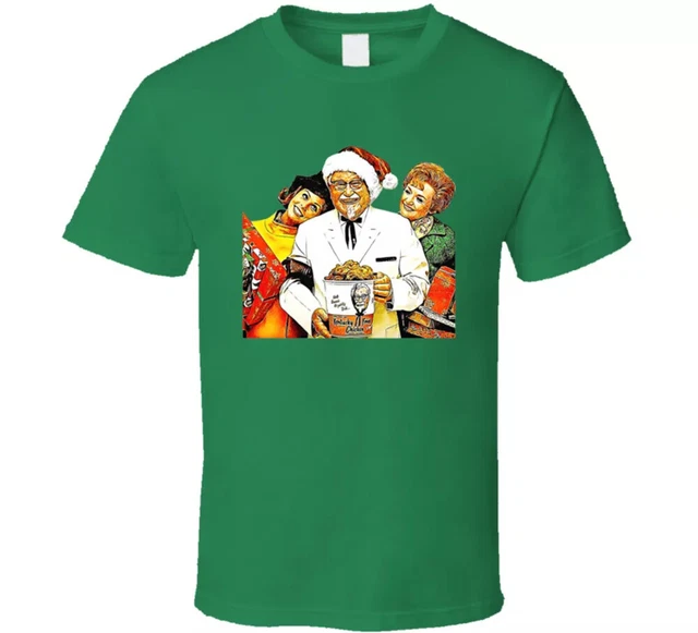 KFC RETRO CHRISTMAS Ad T-Shirt £6.46 - PicClick UK