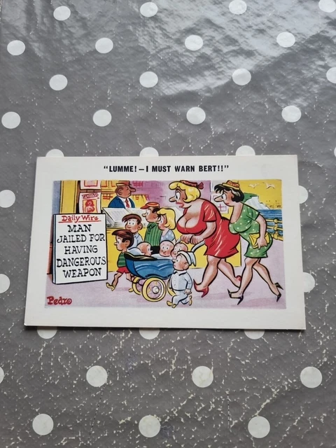 VINTAGE SAUCY SEASIDE Comic Postcard Sunny Pedro Series No 138 By Pedro ...