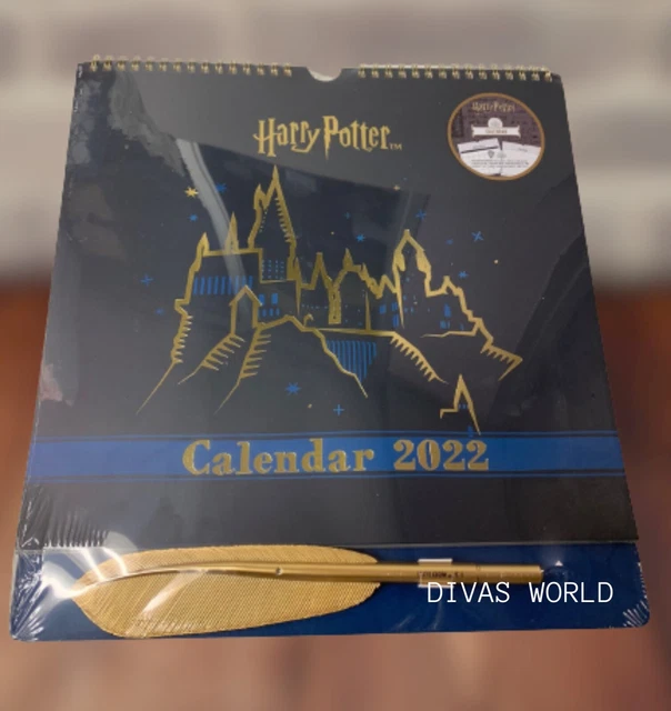 HARRY POTTER CALENDAR With Quill Pen Hogwarts 2022 Planner Calendars ...