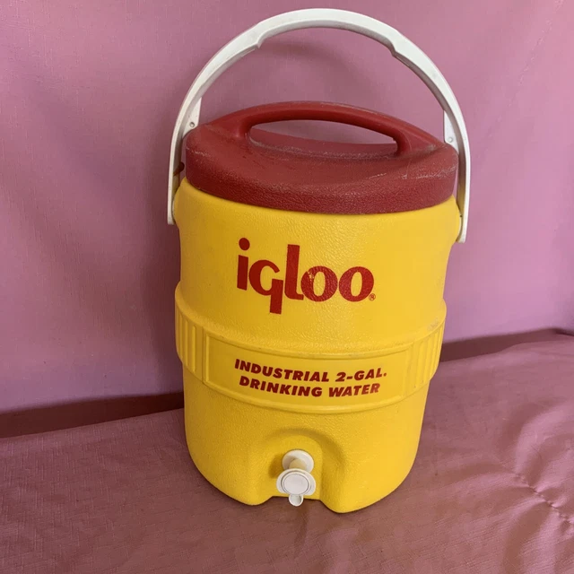 IGLOO INDUSTRIAL 2 Gallon Drinking Water Cooler Yellow Red Jug 9 EUR 5 ...