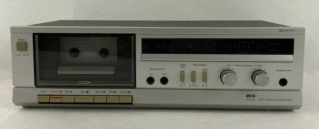 RARE VINTAGE MCS Modular Component System Stereo Cassette Tape Deck ...