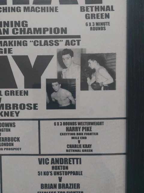 RONNIE AND REGGIE Kray Boxing Poster £15.00 - PicClick UK