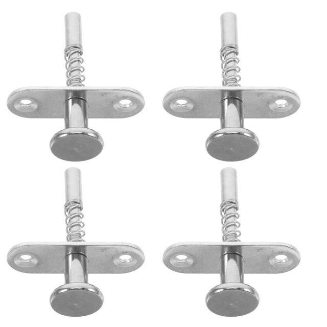 20 PCS SPRING-LOADED Stainless Steel Plunger Latches Height Adjuster £ ...