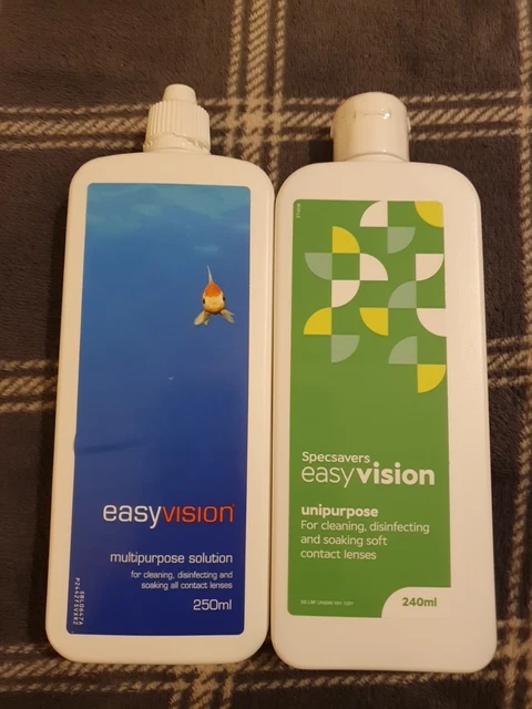 SPECSAVERS EASY VISION Multipurpose contact lens solution 2 X 240ml £8. ...