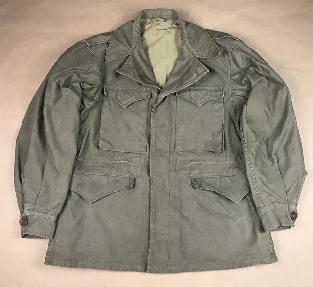 M43 WWII US Army Field Jacket 1940S WW2 Size 34S Combat Jacket W ...