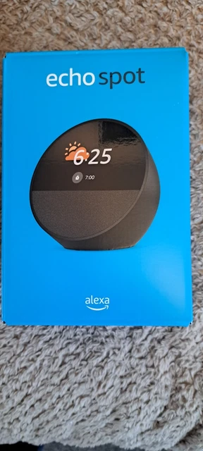 ALL-NEW ECHO SPOT (2024 release), Smart alarm clock with vibrant sound ...