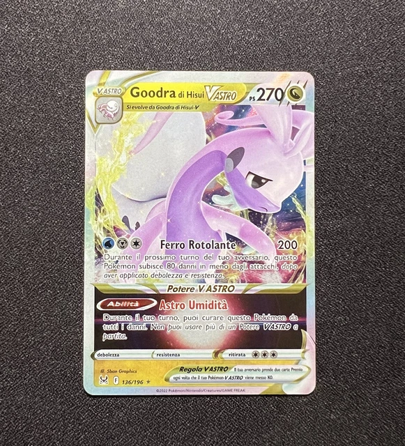 POKÉMON CARD GOODRA di Hisui V Astro 136/196 ITA Origine Perduta EUR 6 ...